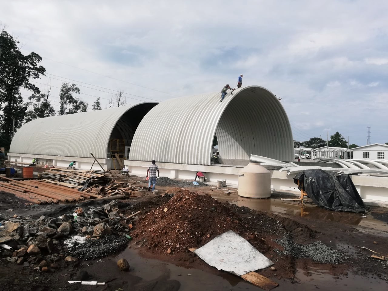 Hospital Temporal de Escuintla en fase final de construcción - Crónica