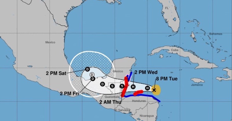 ¡Alerta! tormenta Lisa tocará tierra por Belice e ingresará a Guatemala