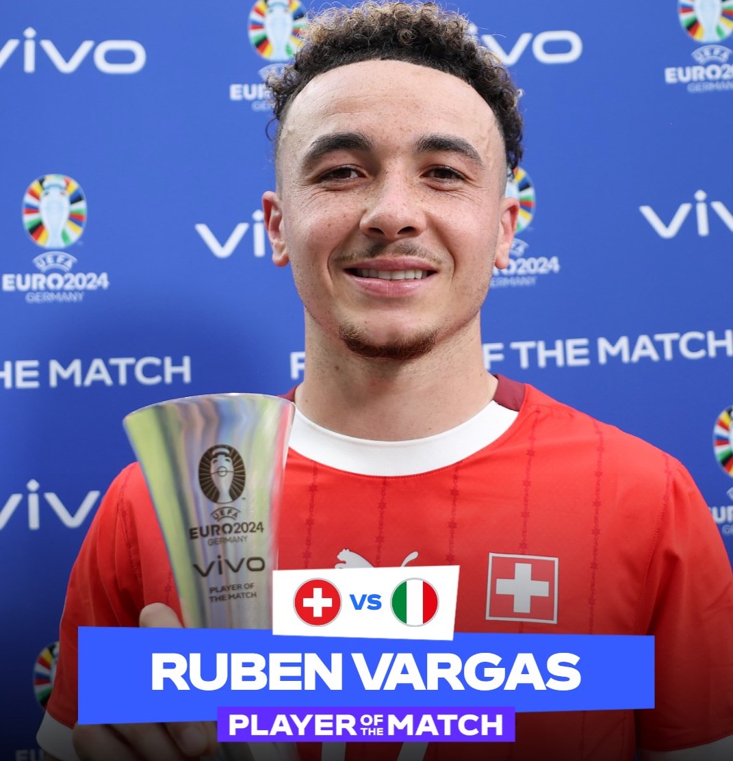 Suiza deja en el camino al campeón Italia y habrá nuevo monarca de Europa