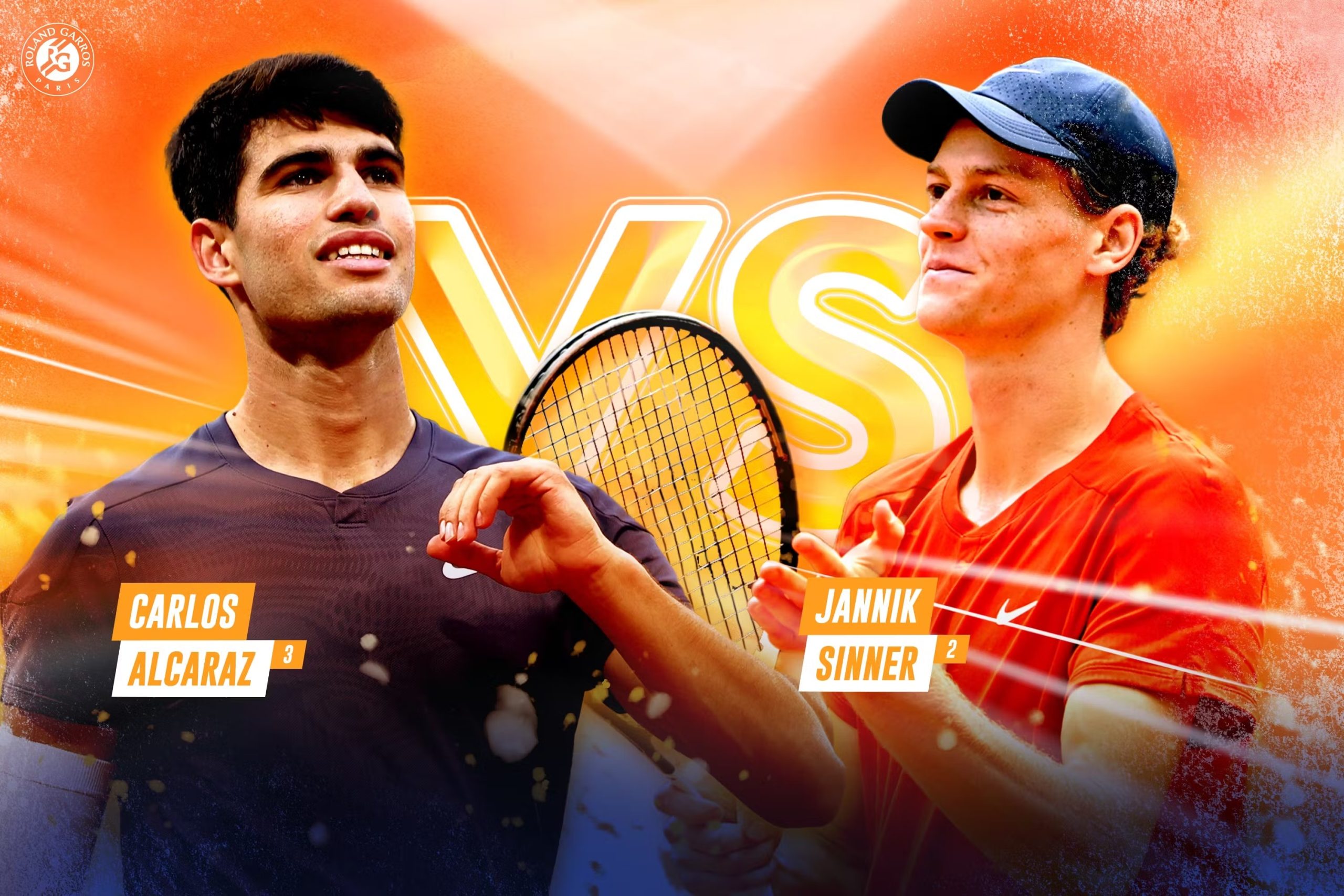 Sinner vs Alcaraz, final de la nueva generación en Roland Garros